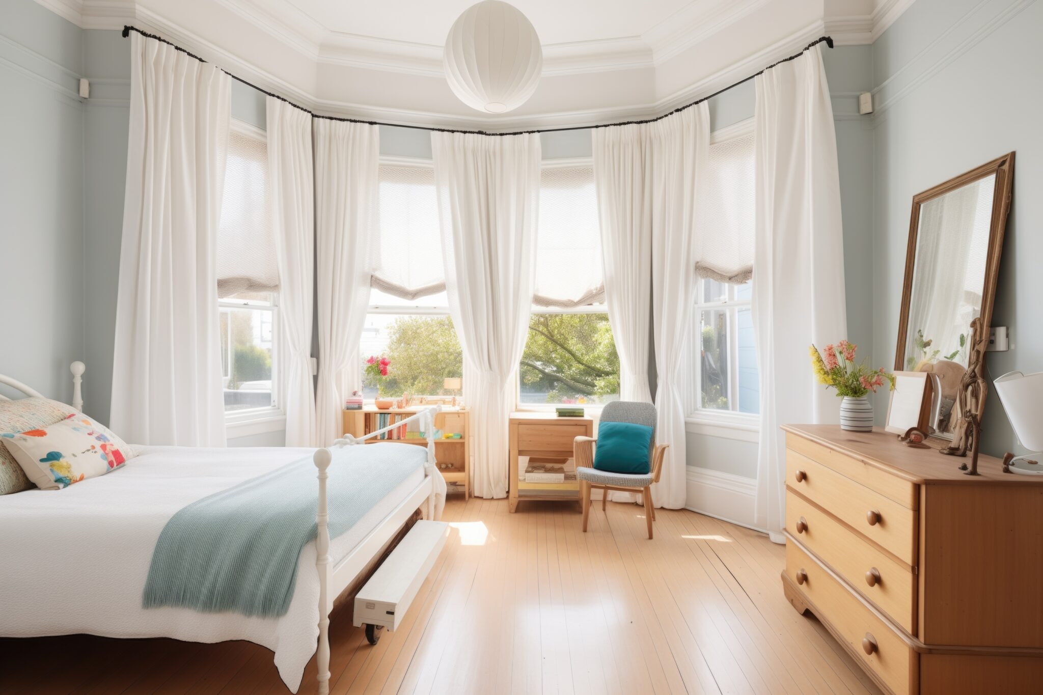 How to Style Your Reading Nook or Bay Windows with Custom Curtains ...